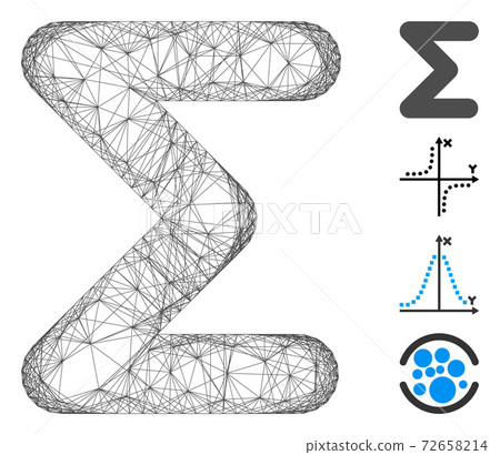 Net Sum Vector Mesh - Stock Illustration [72658214] - PIXTA