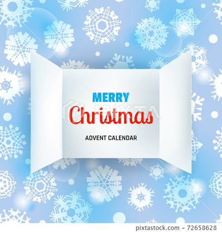 Christmas Advent Calendar Window, Xmas Opening... - Stock Illustration ...