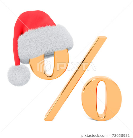 Christmas Sale and Discount concept. Percent... - Stock Illustration ...