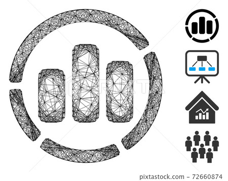 Net Diagram Vector Mesh - Stock Illustration [72660874] - PIXTA
