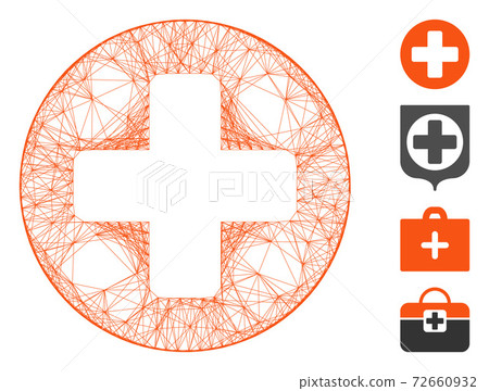 Linear Create Cross Vector Mesh - Stock Illustration [72660932] - PIXTA