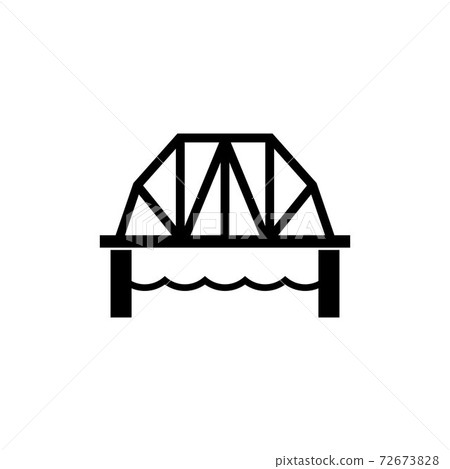 Truss bridge icon - Stock Illustration [72673828] - PIXTA