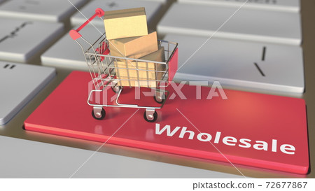 Wholesale text on computer keyboard and boxes... - Stock Illustration ...