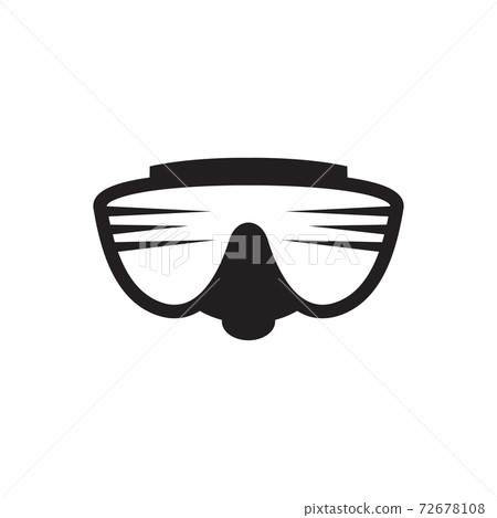Goggles swim logo design template - Stock Illustration [72678108] - PIXTA