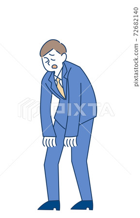 Office worker disappointing pose - Stock Illustration [72682140] - PIXTA