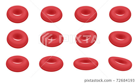 Red blood cell illustration material _ shape... - Stock Illustration ...