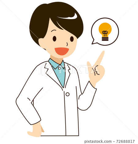 Vector illustration of a male doctor with a... - Stock Illustration [72688817] - PIXTA