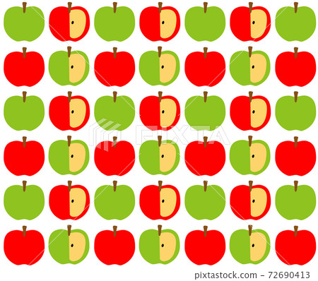 Apple pattern background illustration - Stock Illustration [72690413 ...