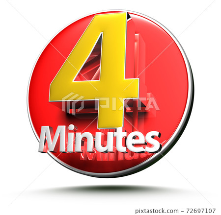 4 minutes. - Stock Illustration [72697107] - PIXTA