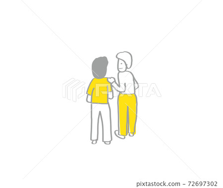 School life / Simple line art hand-drawn... - Stock Illustration ...