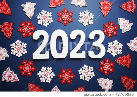 Happy New Year 2023 alphabet letter with... - Stock Photo [72700880 ...
