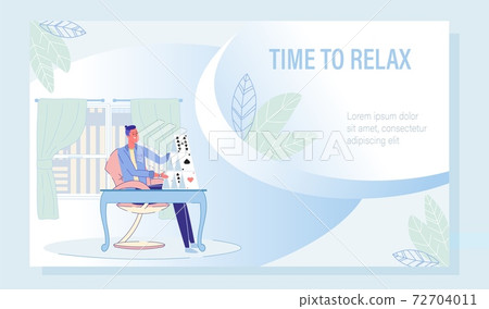 Rest and Relax with Playing Card Motivation Poster - Stock Illustration ...