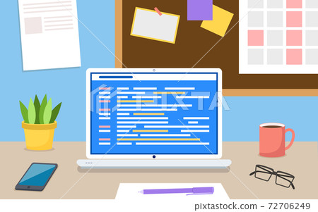 Digital java code text. Computer software,...-插圖素材 [72706249] - PIXTA圖庫