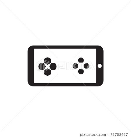 Smartphone mobile game logo design template - Stock Illustration ...