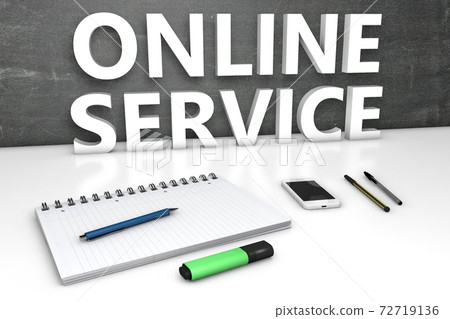 Online Service - Stock Illustration [72719136] - PIXTA
