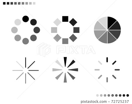 Gradation timer grayscale chart color tone - Stock Illustration ...
