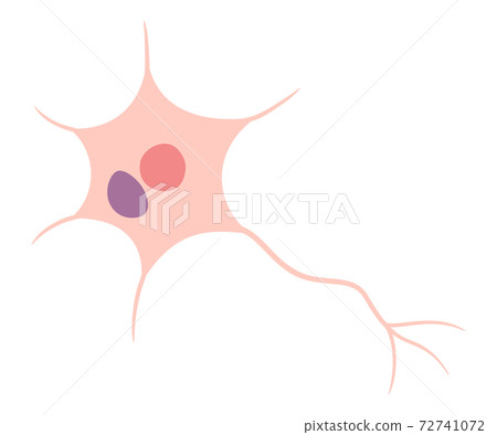Illustration of cute neurons with Lewy bodies - Stock Illustration ...