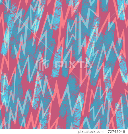 Thin zig zag lines seamless pattern. Abstract... - Stock Illustration ...