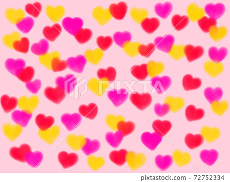 A lot of warm colorful hearts - Stock Illustration [72752334] - PIXTA