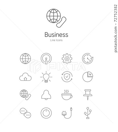 Simple Line Icons 10 - Stock Illustration [72752382] - PIXTA