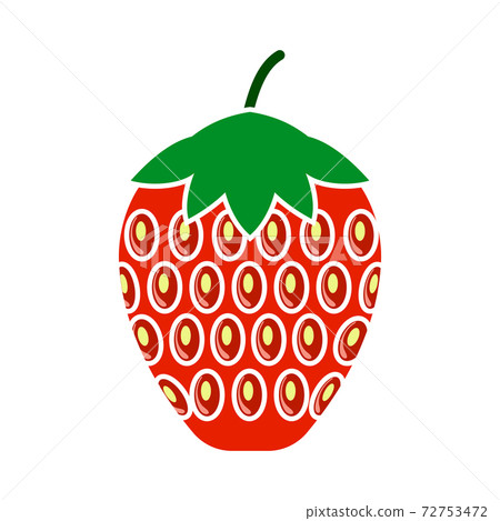 Icon Of Strawberry In Ui Colors - Stock Illustration [72753472] - PIXTA