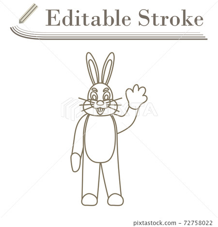 Hare Puppet Doll Icon - Stock Illustration [72758022] - PIXTA