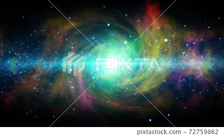 Space galaxy birth background colorful - Stock Illustration [72759862 ...