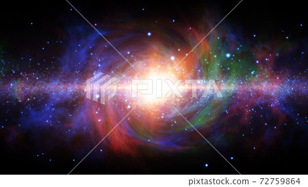 Space galaxy birth background colorful - Stock Illustration [72759864 ...