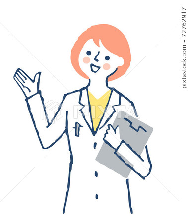 A white lady to explain - Stock Illustration [72762917] - PIXTA