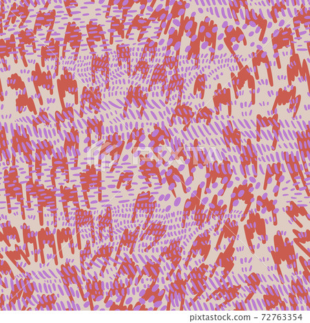 Abstract seamless pattern with hand drawn small... - Stock Illustration ...