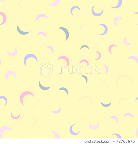 Seamless pattern with half moon, crescents on... - Stock Illustration ...