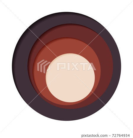 Round palette of four colors on a white... - Stock Illustration ...
