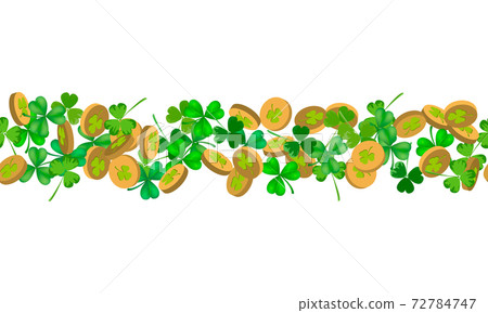 St. Patrick s day horizontal seamless background - Stock Illustration ...
