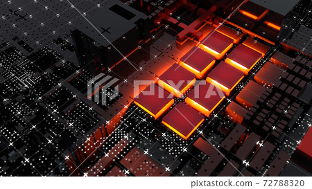 Abstract Central Computer Processors Concept.... - Stock Illustration ...