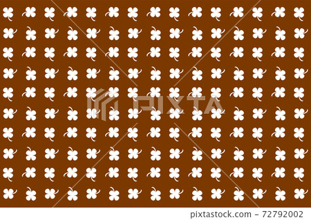 Simple clover background brown - Stock Illustration [72792002] - PIXTA