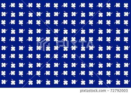 Simple clover background blue - Stock Illustration [72792003] - PIXTA