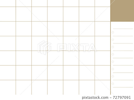 Monthly calendar block free - Stock Illustration [72797091] - PIXTA