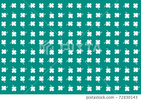 Simple clover background turquoise - Stock Illustration [72830143] - PIXTA