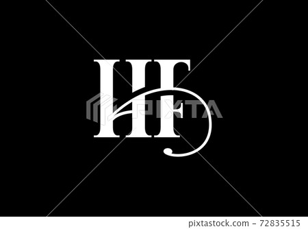 Initial Monogram Letter H F Logo Design Vector...-插圖素材 [72835515] - PIXTA圖庫