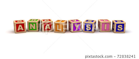 Analysis Text Cube - Stock Illustration [72838241] - PIXTA