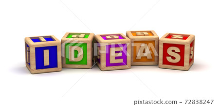 Ideas Text Cube - Stock Illustration [72838247] - PIXTA