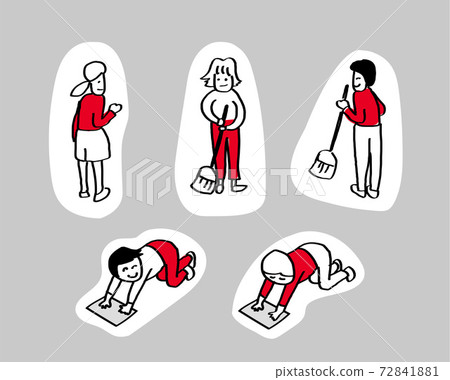 School life-simple line art hand-drawn... - Stock Illustration ...