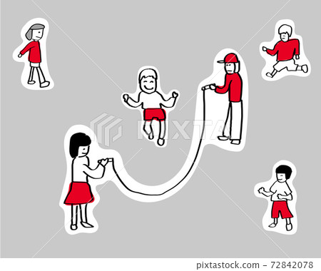 School life / Simple line art hand-drawn... - Stock Illustration ...
