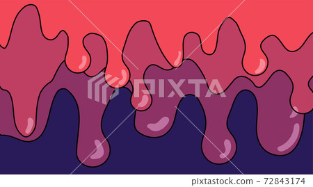 Melting liquid overlap design. abstract vector...-插圖素材 [72843174] - PIXTA圖庫