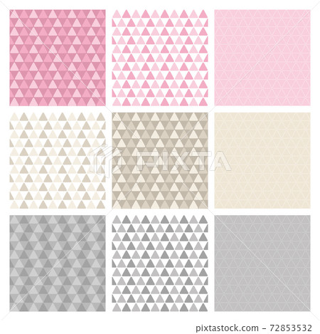 A set of colorful and simple triangular... - Stock Illustration [72853532] - PIXTA