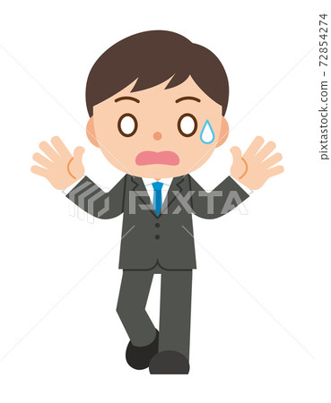 Surprised suit men - Stock Illustration [72854274] - PIXTA
