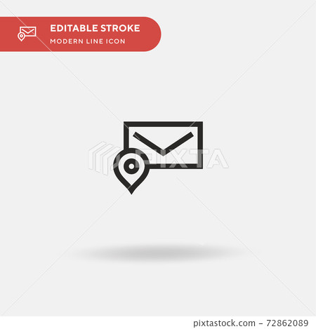 Message Simple vector icon. Illustration symbol... - Stock Illustration ...