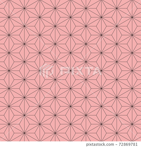 Hemp leaf pattern black x pink 4 - Stock Illustration [72869781] - PIXTA