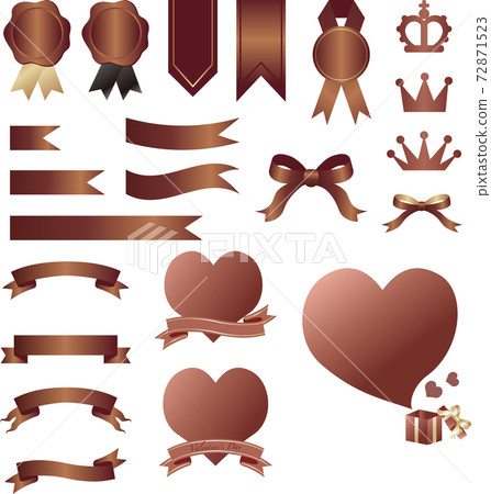 Valentine's Day chocolate ribbon ribbon tape... - Stock Illustration ...