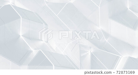abstract white geometric shapes with glowing... - Stock Illustration ...
